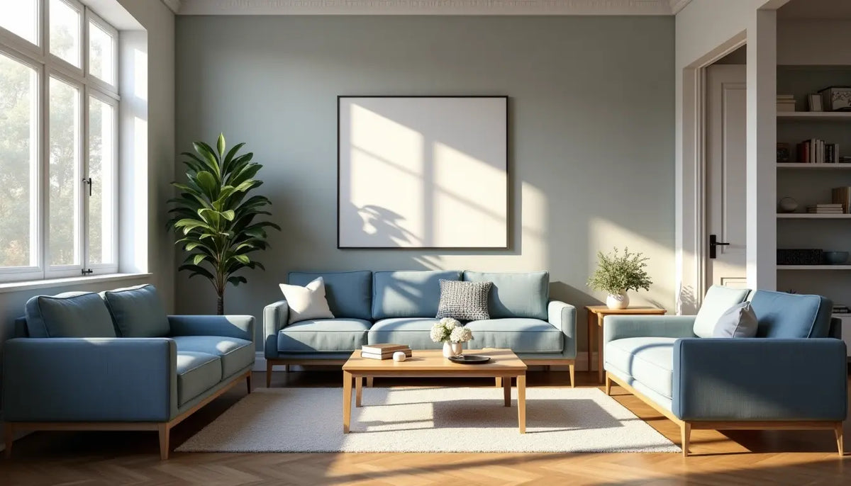 How Blue-Grey Solid Wood Furniture Elevates Your Home Design – Scanica US